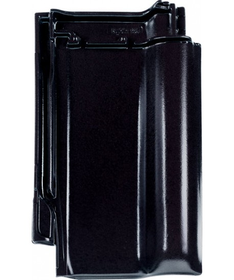 BMI Braas Dachówka ceramiczna Rubin 13V podstawowa Czarny Błyszczący