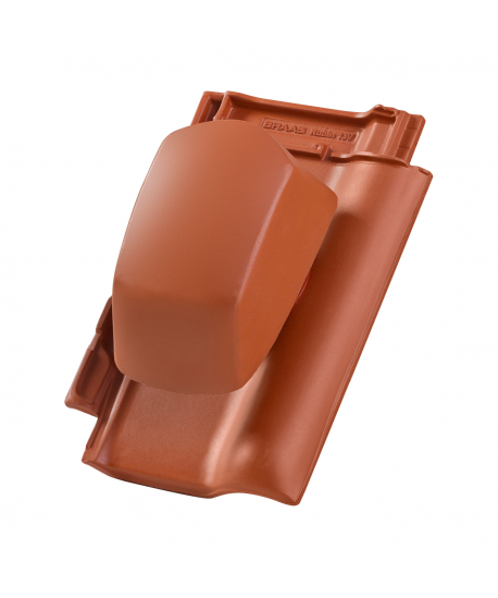 BMI Braas Rubin 13V dachówka z kominkiem wentylacyjnym 150 mm Glazura Tekowy